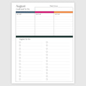 The Works Begonia - Weekly Planner Personalized - Colibri Paper Co