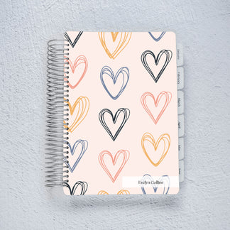 The Works Hearts - Weekly Planner Personalized - Colibri Paper Co