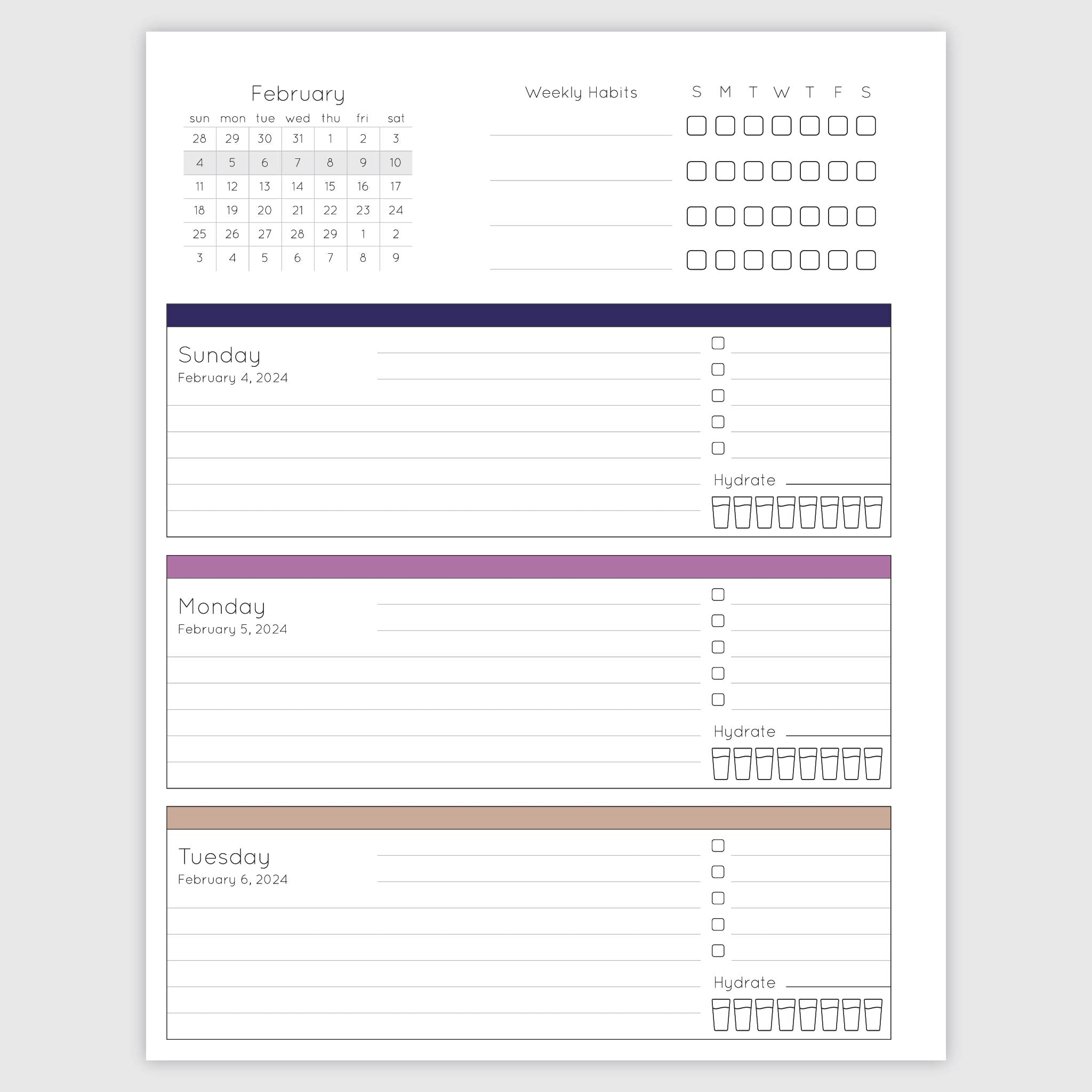 The Works Galaxy - Weekly Planner Personalized - Colibri Paper Co