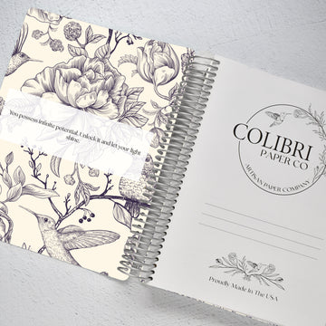 Weekly Vertical Lined Planner - 12 Month Weekly - Colibri Paper Co