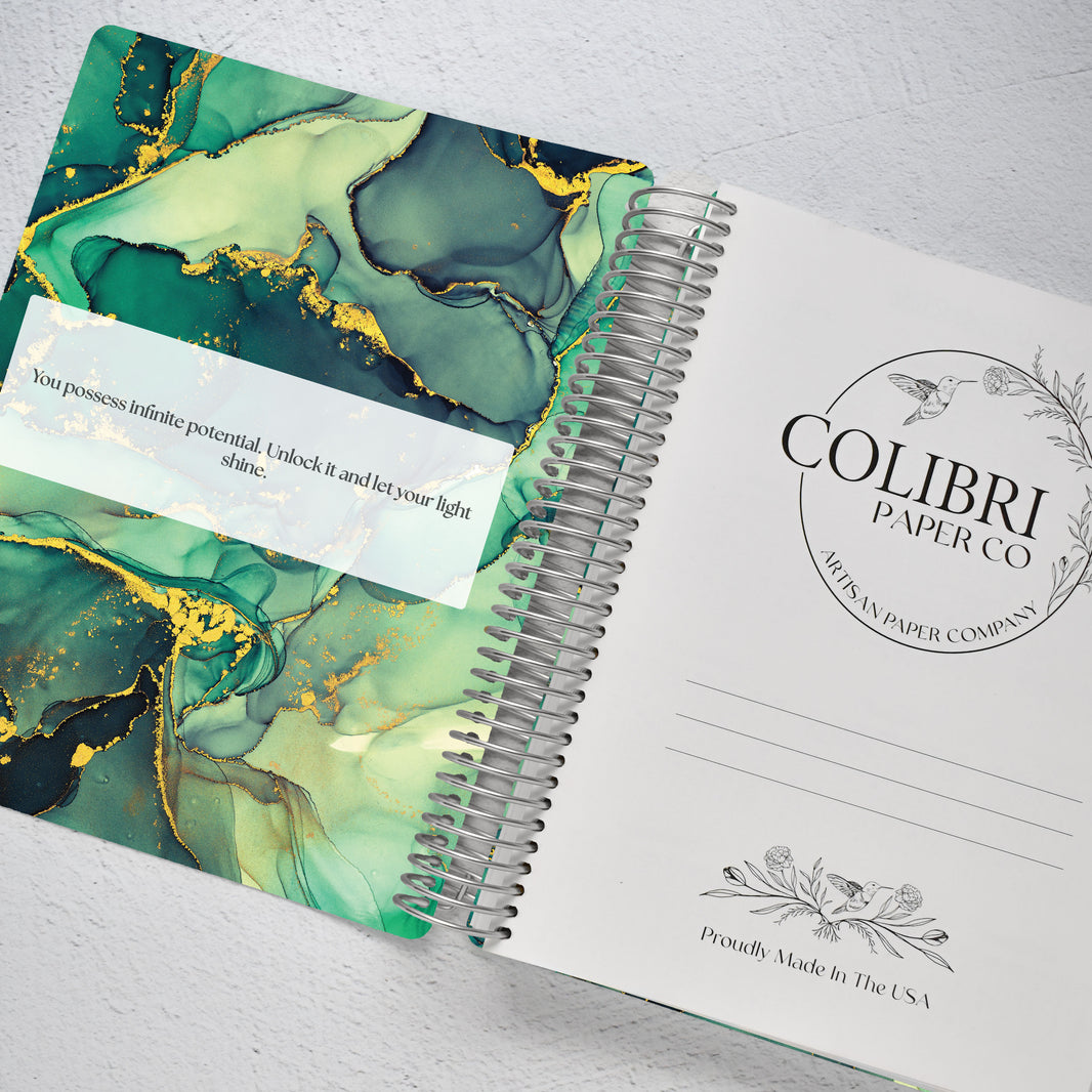 Weekly Vertical Lined Planner - 12 Month Weekly - Colibri Paper Co