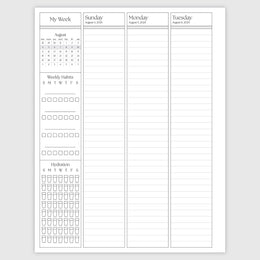 The Works Colibri - Vertical Weekly Planner Personalized - Colibri Paper Co
