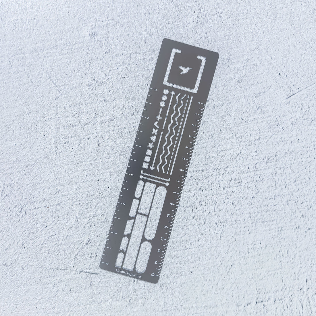 Metal Bookmark & Journaling Stencil - Colibri Paper Co