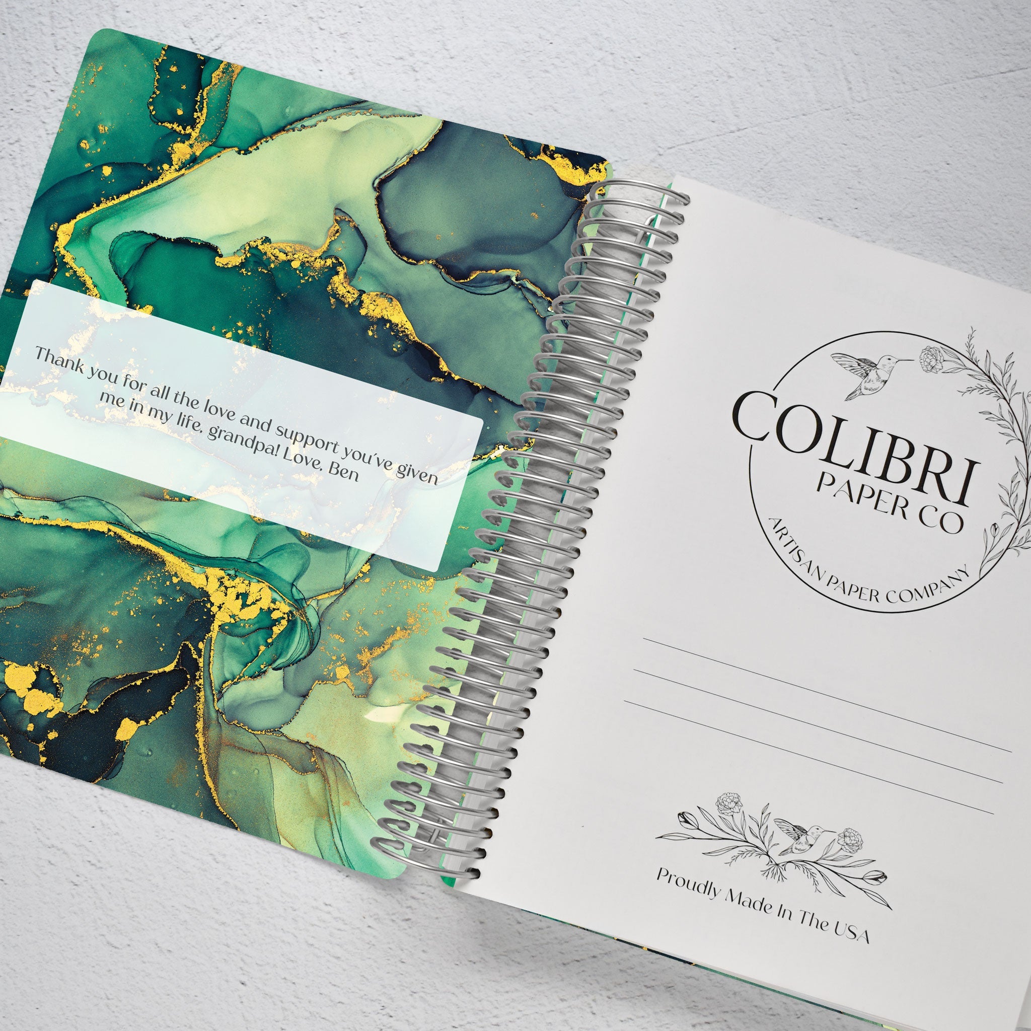 Weekly Planner - 12 Month Vertical Weekly Planner - Colibri Paper Co