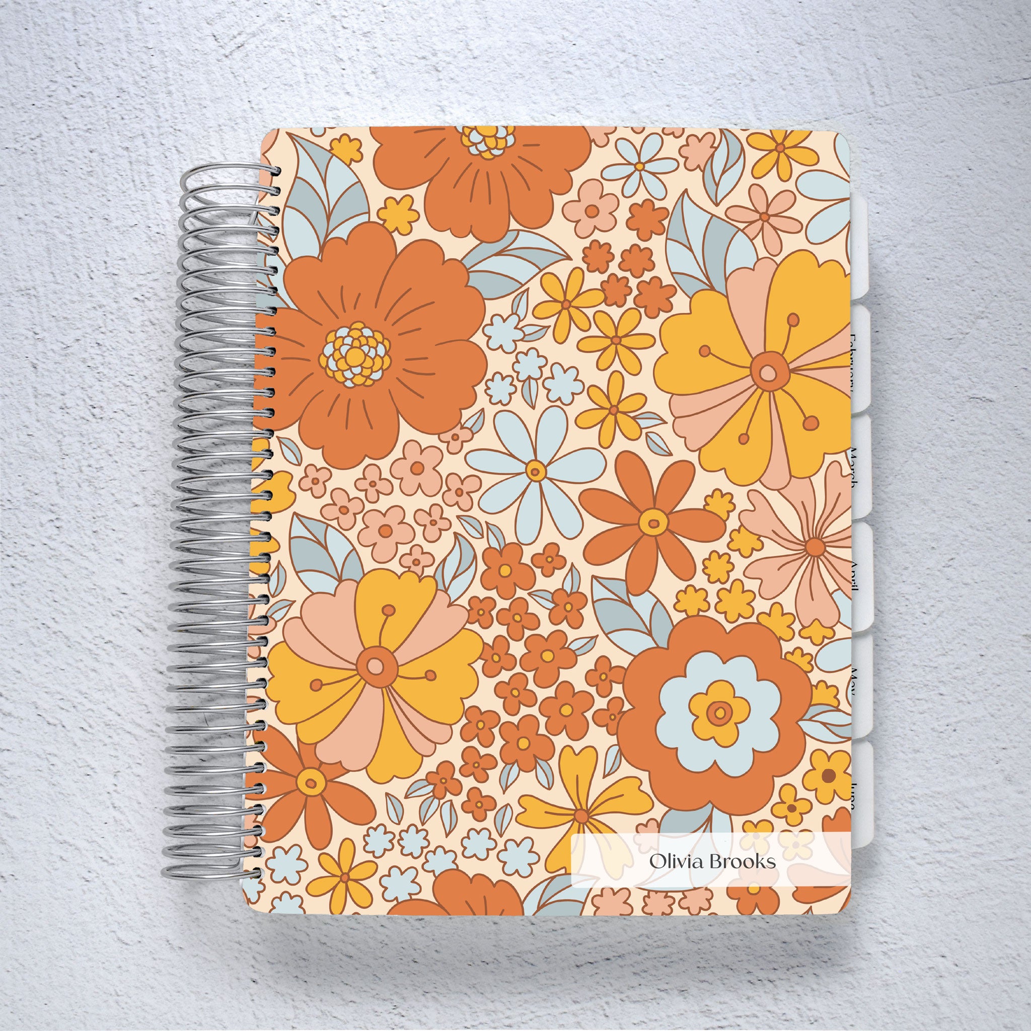 The Works Funky Flora - Vertical Weekly Planner Personalized - Colibri ...