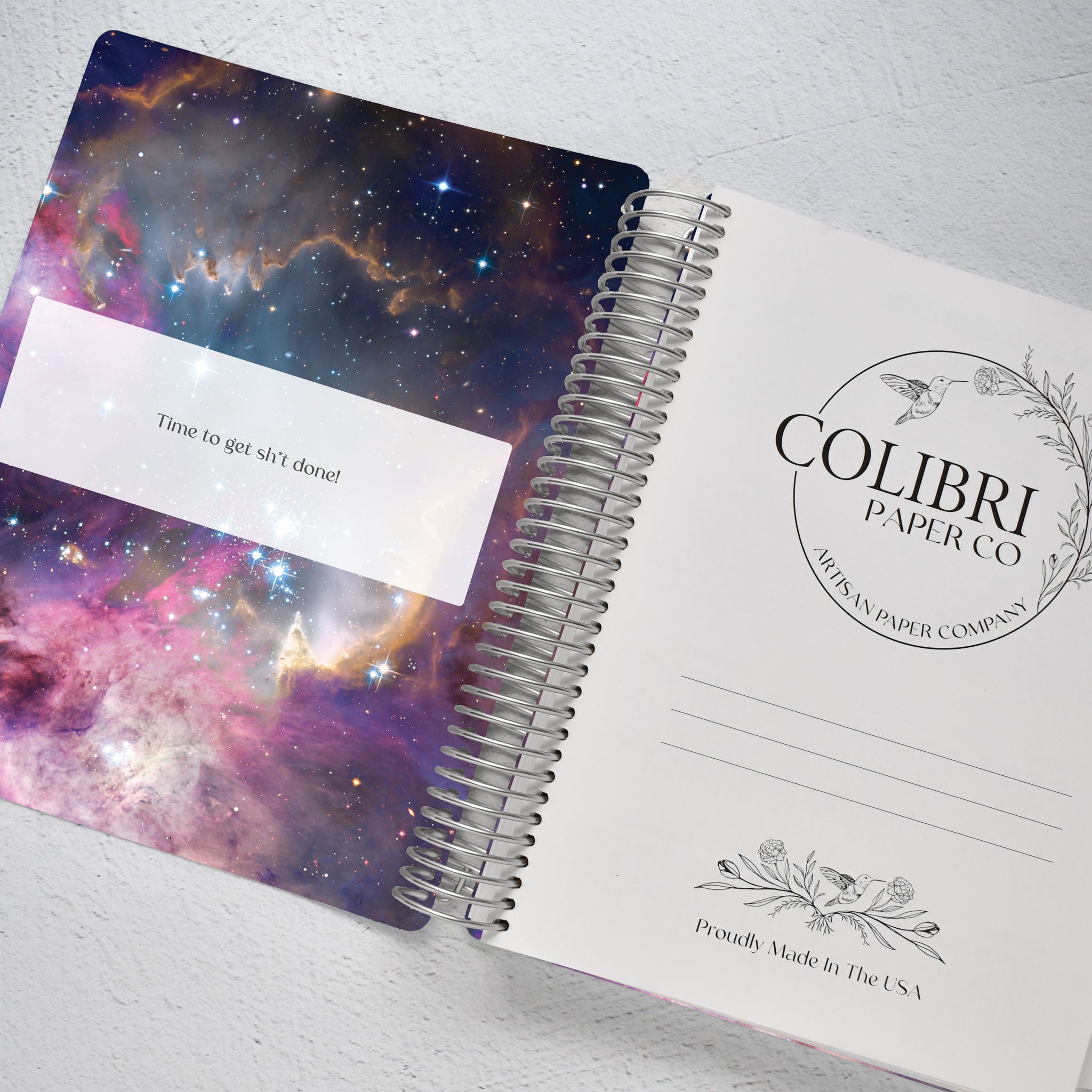Weekly Planner - 12 Month Vertical Weekly Planner - Colibri Paper Co