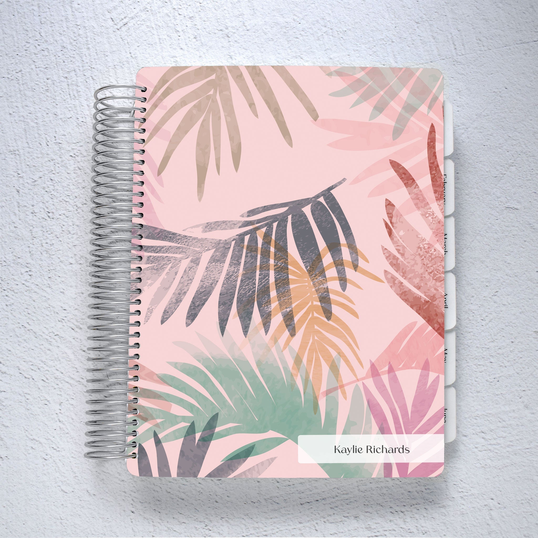The Works Palms - Vertical Weekly Planner Personalized - Colibri Paper Co