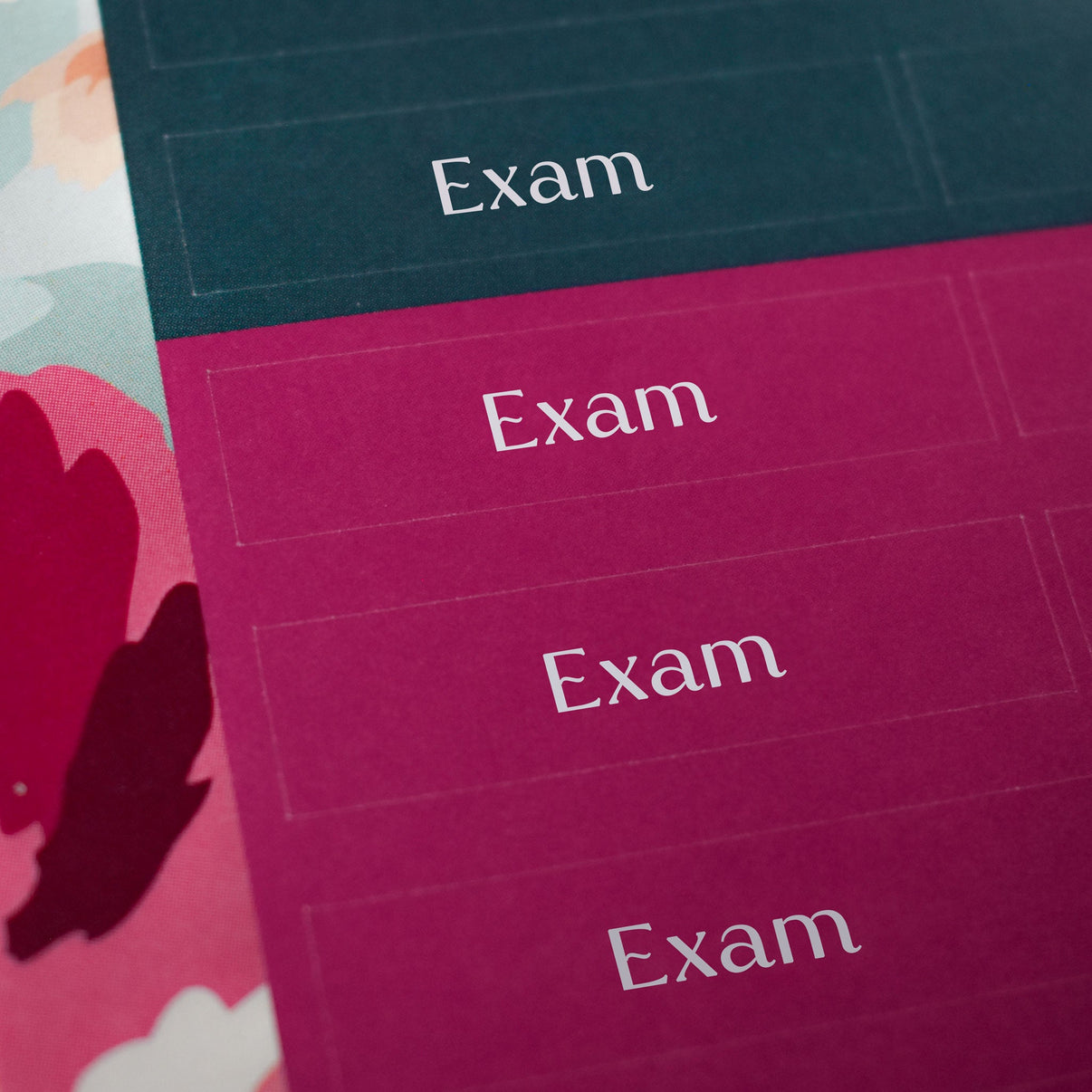 Exam Word Stickers - "Exam" Sticker Sheets - Colibri Paper Co