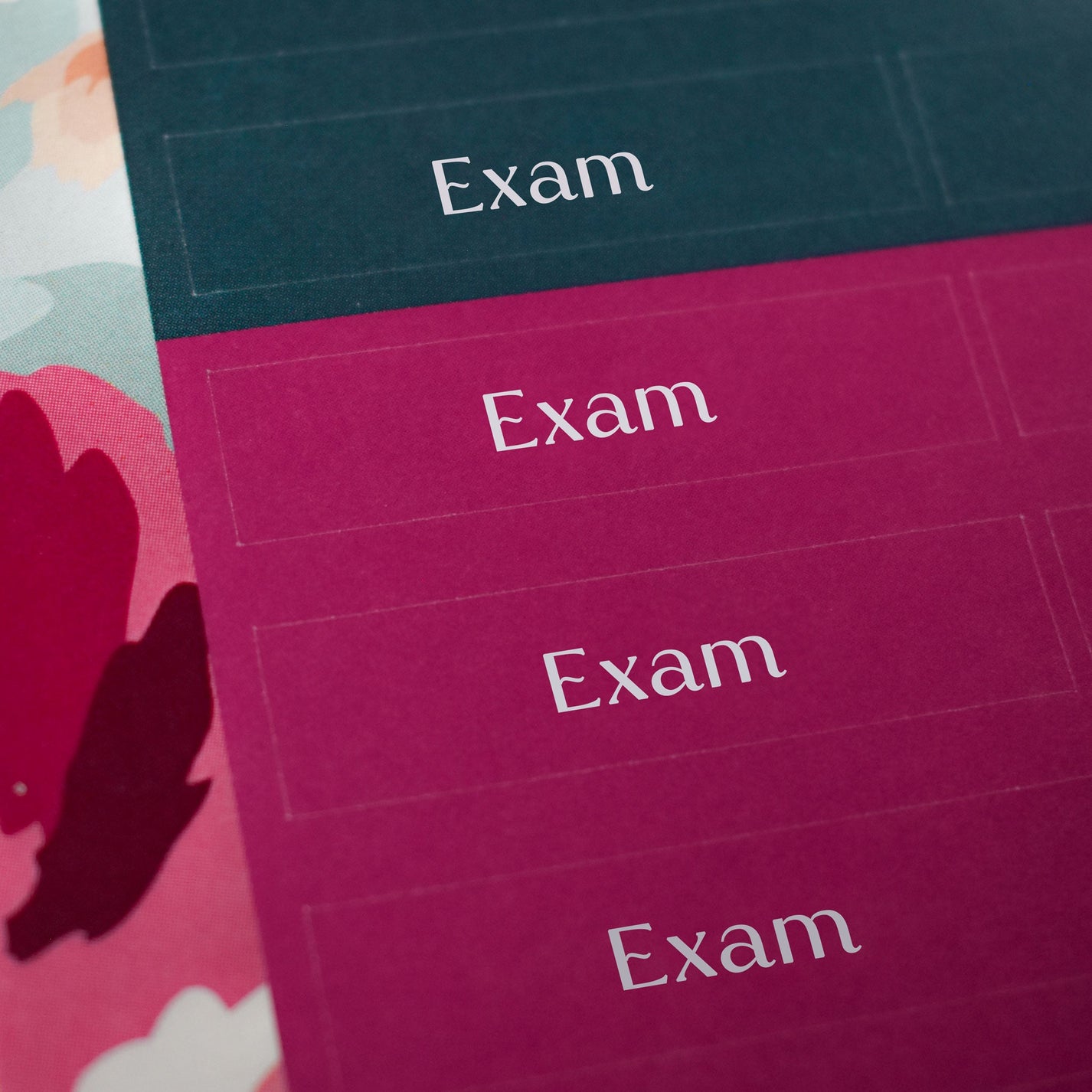 Exam Word Stickers - "Exam" Sticker Sheets - Colibri Paper Co