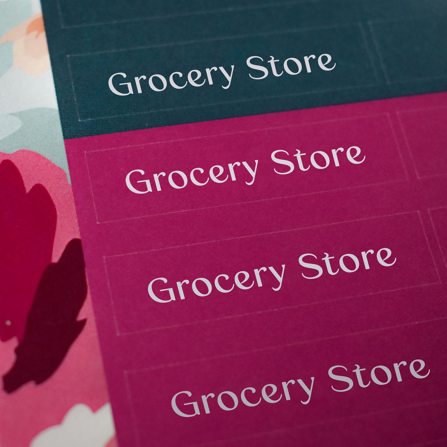 Grocery Store Stickers - "Grocery Store" Sticker Sheets - Colibri Paper Co